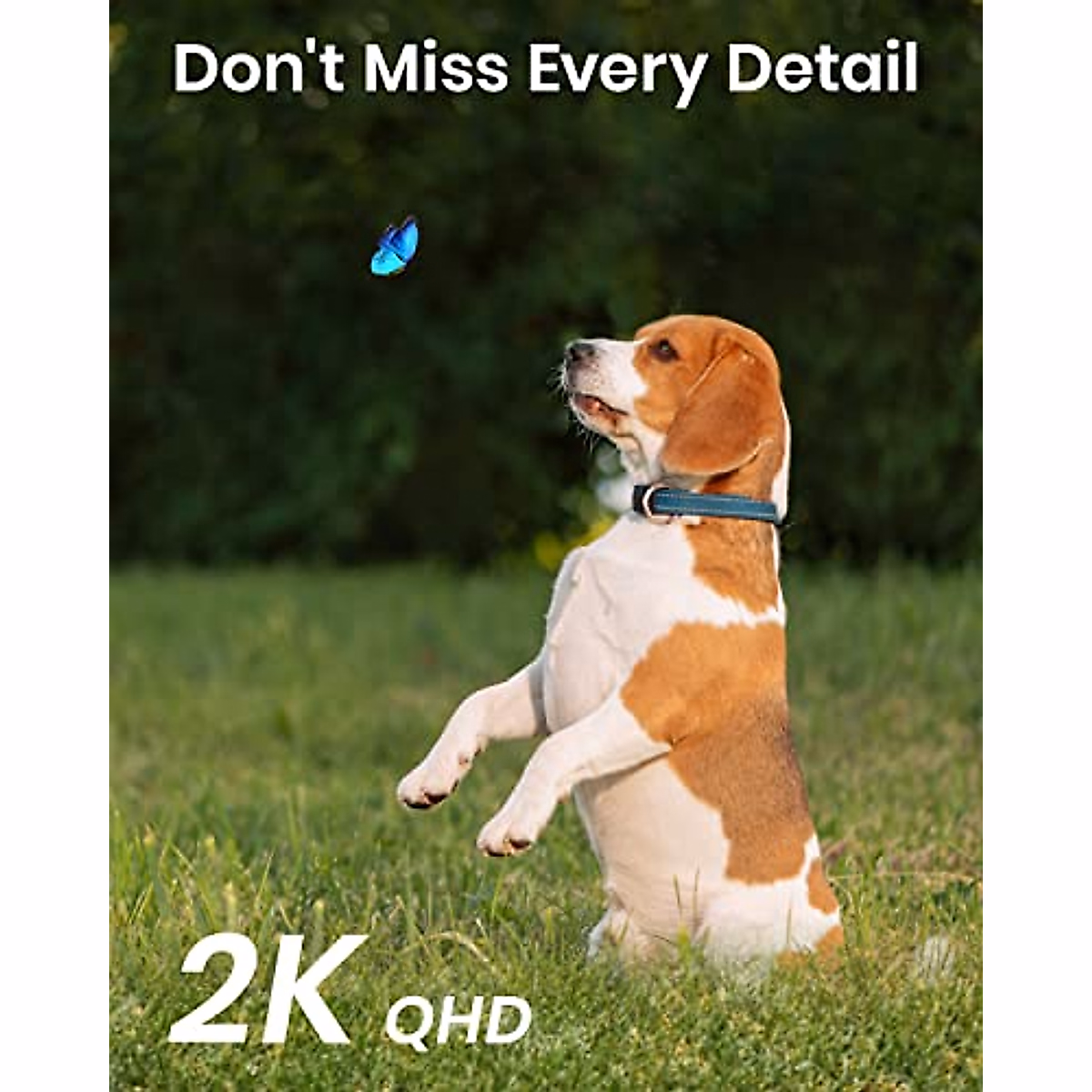 AOSU 2K Solar Security Cameras Wireless Outdoor, Solar Outdoor Camera for Home Security, WiFi Camera with Color Night Vision, PIR Human Detection, 2-Way Talk, IP66 Waterproof, Compatible with Alexa