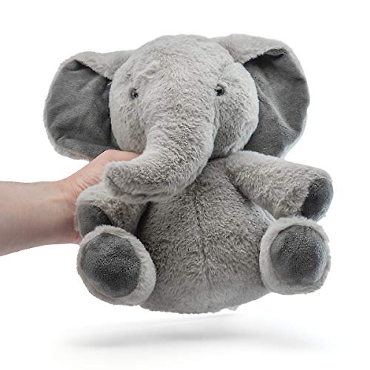 PREXTEX Elephant Stuffed Animals - Soft & Cozy Baby Stuffed Elephant Plush Toy (Large - 10.5 Inches) Machine Washable Stuffed Animals for Boys & Girls 3-5+
