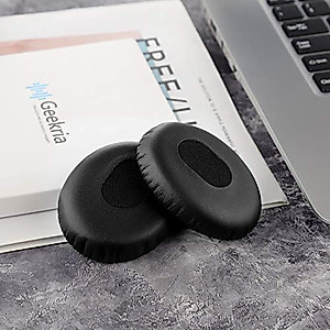 Geekria QuickFit Replacement Ear Pads for Bose On-Ear OE, OE1 Headphones Ear Cushions, Headset Earpads, Ear Cups Cover Repair Parts (Black)