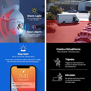 Amcrest 4MP AI PTZ POE IP Camera Pan Tilt Zoom (Optical 25x Motorized Zoom) Speed Dome, Human/Vehicle Detection, F1.6, 1/2.8" Sensor, 4MP@30fps, 328ft Night Vision, IP4M-1063EW-AI-V2