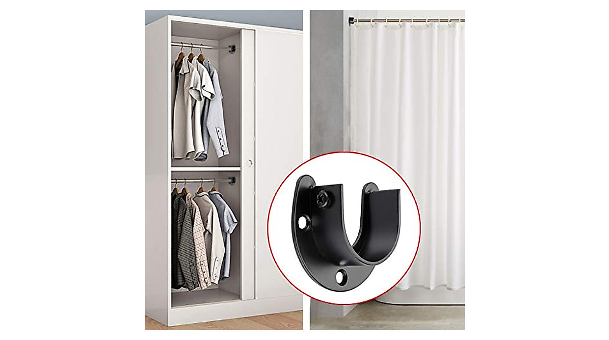 Buy OwnMy Stainless Steel Closet Rod Supports - 4 Pack