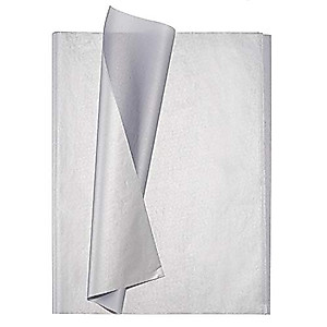 Whaline Sliver Tissue Paper Bulk 100 Tissue Paper Sheets Gray Gift Wrapping Paper Metallic Sliver Tissue Gift Wrap Paper for DIY Crafts Weddings Birthday Showers Arts Craft Party Favor Decoration