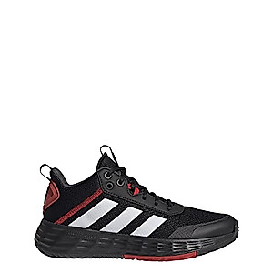 adidas Men's Own The Game 2.0 Basketball Shoe, Black/White/Carbon, 14