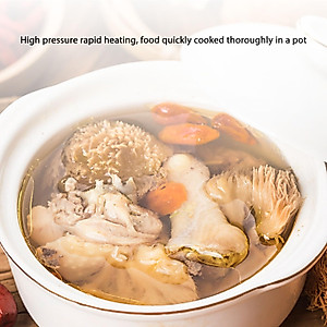 Stainless Steel Pressure Cooker, Large Capacity Explosion Proof Pressure Canner with Easy Lock Lid, 2 Gear Pressure Cooker for Vegetables, Fish, Rice and Meat, Fast Cooking