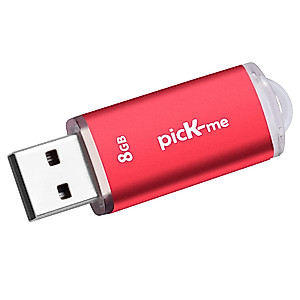 picK-me USB2.0 Flash Drive, 2 PCS USB Memory Stick Drives Bulk, for Data Storage and Share, for Desktop/Laptop/Smart TV/Car Audio etc (8GB)