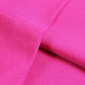 Artfish Women's Sleeveless Cropped Shirts High Neck Stretchy Fitted Basic Crop Tank Top (Hot Pink, M)