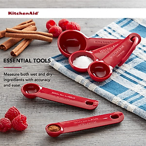 KitchenAid Universal Measuring Spoon Set, 5-Piece, Red