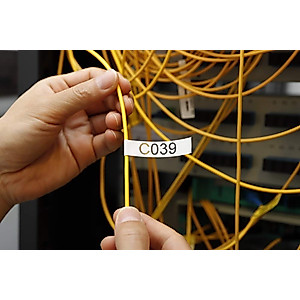 Rhino 4200 Label Tape Replacement for Dymo 18444 Vinyl 1/2 Inch Work with Rhinopro 4200 5000 5200 6000 3000 Label Maker Tape Industrial Permanent Refills, 1/2"X18', 4 Pack