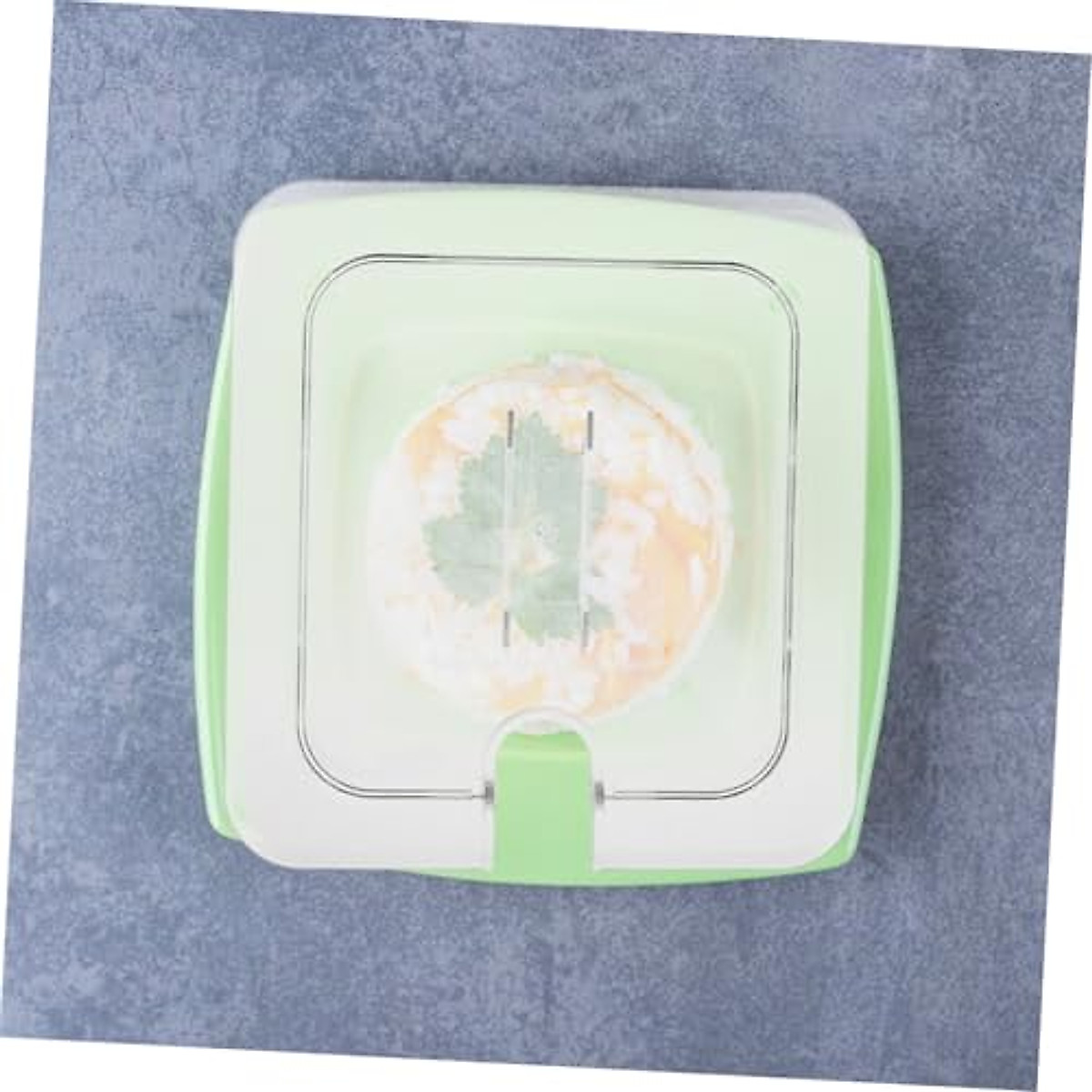 COLLBATH 4pcs Pan Lid 1/6 Size Food Container Lids Plastic Clear Food Pan Lids Handled Food Pan Lid Transparent