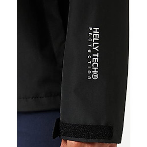 Helly Hansen Men's Seven J Waterproof Windproof Breathable Rain Jacket, 992 Black, XX-Large