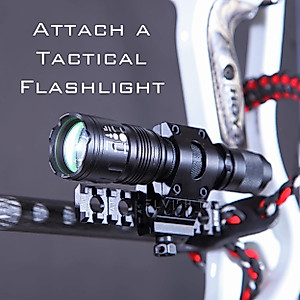 Elvish Tac Picatinny Rail for Compound Bow-Stabilizer Mount - Bowhunting Bowfishing