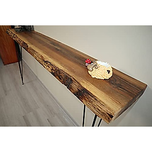 Live Edge Cherry Wood Naturally Form, Console Table 56" x 9" x 29.5" (Handmade)