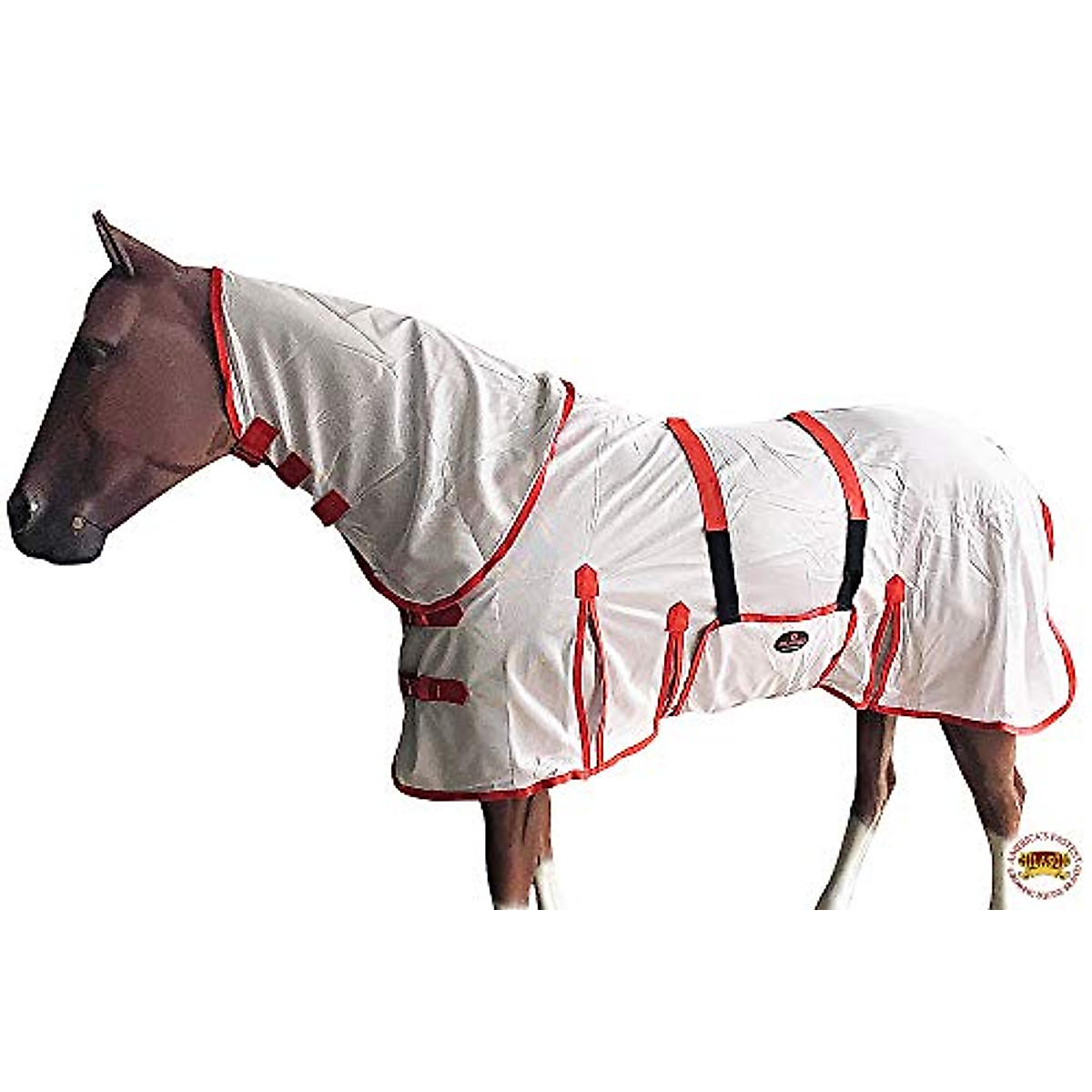 HILASON 69 Inches Horse Ultra Violet Rays Protect Mesh Bug Mosquito Horse Fly Sheet Summer Spring | Fly Sheet | Horse Turnout Sheet | Fly Sheet for Horses | Bug and Mosquito Protection | Fly Sheet for