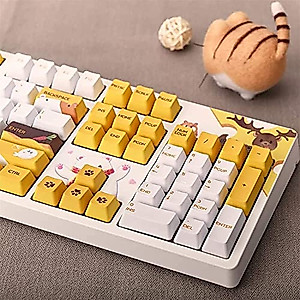 CMUNBBB USB Wired Mechanical Keyboard 104Keys Gaming Keyboard for Gaming and Typing,Compatible for Mac/PC/Laptop