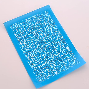 Dacmern Silk Screen for Polymer Clay, Silk Screen Stencils Reusable for Polymer Clay Earrings, Silkscreens for Clay Jewelry, Texture Sheets for Polymer Clay, Dot Print Polymer Clay Stencils