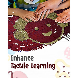 Vibrant Mermaid Sequin Fabric, Kid-Friendly Sensory Wall Panel for Kids, Ideal Items for Classroom, Home Activity and Autism Therapeutic Use, Fabric by The Yard, Sturdy & Reusable, Blue+Silver