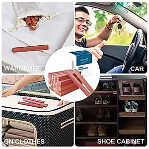Cedar Blocks for Clothes Storage 85 Cedar Sticks, 100% Aromatic Red Ceder Blocks, Cedar Planks, Cedar Accessories for Closets Storage