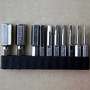 Toolcool 10pcs 12 Holes Hex Shank Screwdriver Bit Holder Plastic Screwdriver Head Storage Case