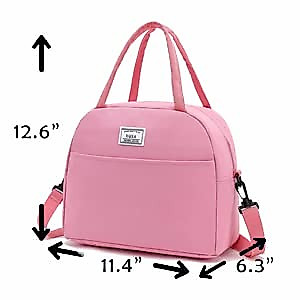 XQXA Lunch Bag Reusable Insulated Cooler Water Resistant Lunch Box Adult Tote Lunch Bag for Women/Men Work Picnic Beach or Travel