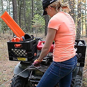 Rock-Hulk 2000lb 12V ATV/UTV Electric Winch, Off-Road Waterproof Steel Cable Winch for ATV UTV Towing Trailer Winch