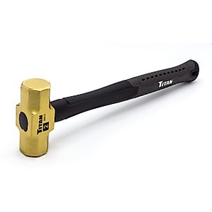 Titan - 2 Lb. Brass Non-Sparking Hammer (63216)