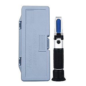 Meichoon 0~32% Brix Refractometer with ATC Digital Handheld Refractometer for Sugar, Food, Fruit, Beverages Honey DH14