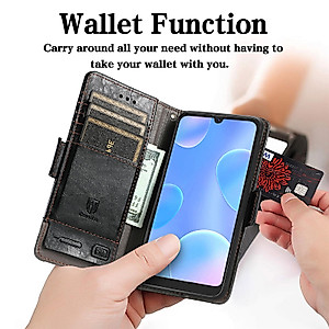 Compatible with Oppo Reno2 Cover,Compatible with Oppo Reno 2 PU Leather Card Slot Magnetic Closure Flip Stand Wallet Protective Case HEI