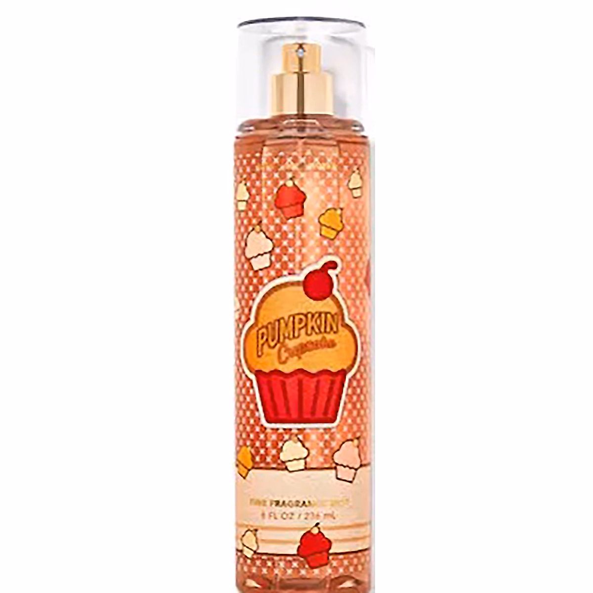 Bath & Body Works Pumpkin Cupcake Fine Body Fragrance Mist 8 Fluid Ounce (Pumpkin Cupcake), 8 Fl Oz (Pack of 1)