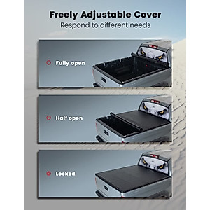 Logan Tonneau Cover Soft Roll up for 2015-2023 F150,Truck Bed Covers Compatible with 2015-2023 F150 6.5FT