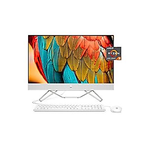 P 27” All-in-One Desktop, AMD Ryzen 3 5300U, 8 GB RAM, 256 GB SSD, Full HD IPS Micro-Edge Display, Windows 11 Home, 4 USB Ports, Pop-up Privacy Camera, Dual Mics, Keyboard and Mouse (27-cb0030, 2021)