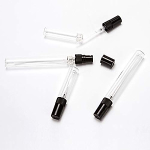 Enslz 2ml mini Perfume Mist Spray Bottles Refillable Mini Empty Travel Clear Refillable Atomizer Glass Bottles 30pcs (2ml)