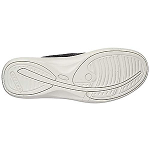 Aravon Women's PC Mesh Bungee Sneaker, Black Knit, 9