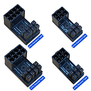 COMeap 8 Pin 6 Pin 180 Degree Adapter, GPU VGA PCIe 8 Pin 6 Pin U Turn 180 Degree Angle Connector Power Adapter Board for Desktop Graphics Card