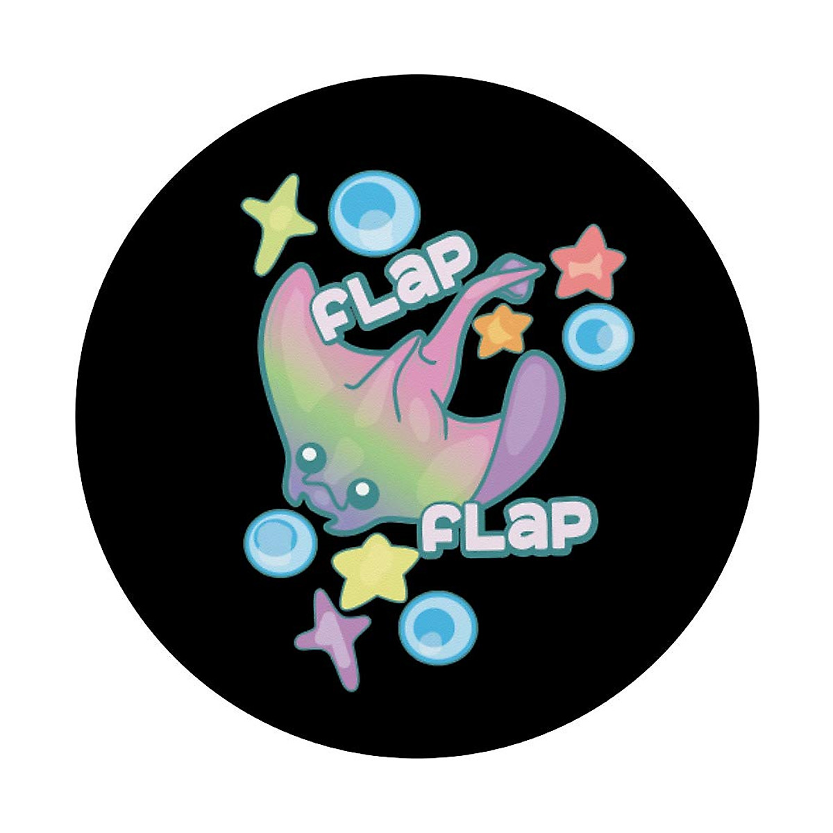 Flap Flap Stingray PopSockets PopGrip: Swappable Grip for Phones & Tablets