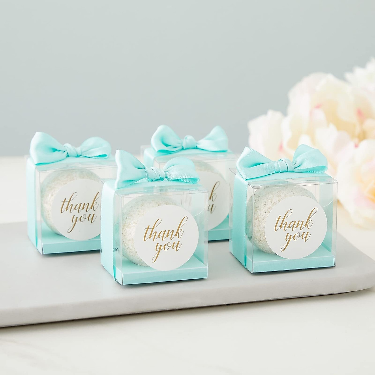 Juvale 100 Pack 2x2x2 Clear Plastic Favor Boxes Bulk for Small Wedding Party Gift Treats