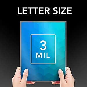 GBC Thermal Laminating Sheets / Pouches, Letter Size, 3 Mil, Heat Seal, 200/Pack (3202062)