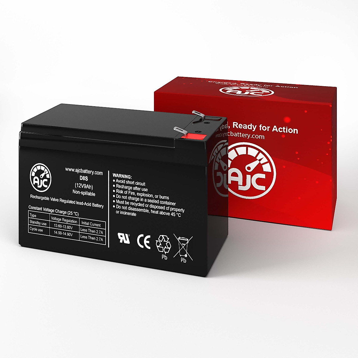 AJC Battery Compatible with CyberPower Systems Office Power AVR 1000AVR 12V 8Ah UPS Battery