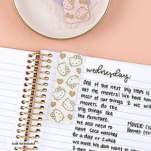 Hello Kitty X Erin Condren Designer Accessories - Mini Snap-in Bookmarks - 3 Pack. Compatible with Spiral Notebooks, Planners, Agendas or More. Fun and Functional
