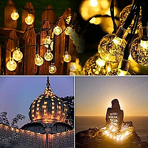 30 LED String Lights 10ft 8 Modes Waterproof Outdoor with Bulb Decorative Lighting for Garden, Yard, Home, Party, Wedding, Christmas