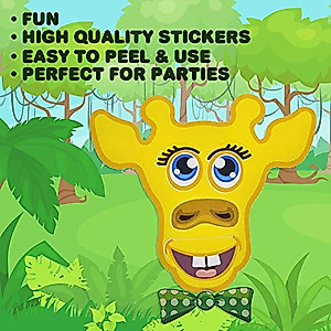 ArtCreativity Make Your Own Zoo Sticker Assortment, Set of 24 Sheets, Unique Arts ‘n Crafts Activity Supplies Kit for Kids, Sticker Prize, Fun Birthday Party Favor, Goodie Bag Filler