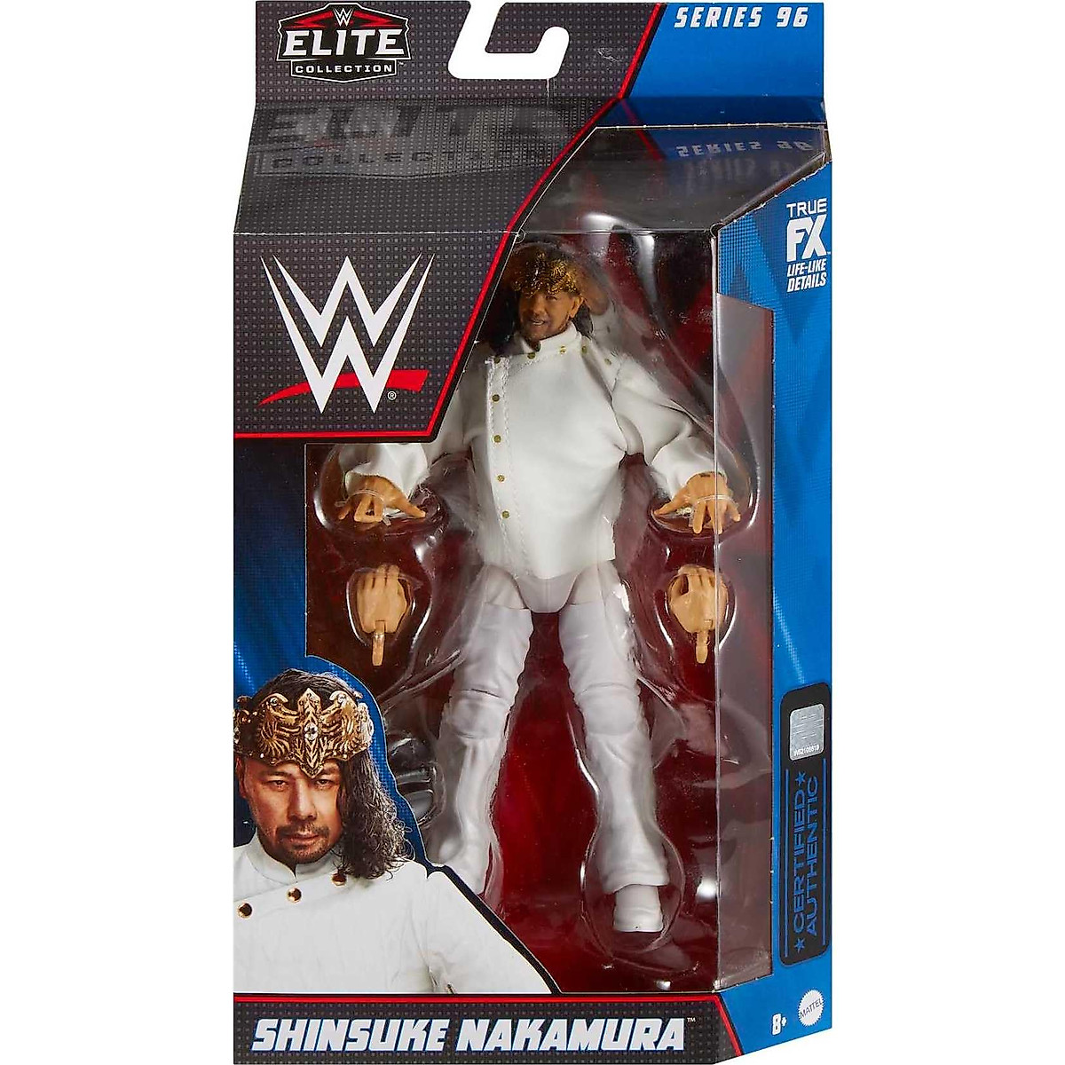 Mattel WWE King Nakamura Elite Collection Action Figure, 6-inch Posable Collectible Gift for WWE Fans Ages 8 Years Old &amp; Up
