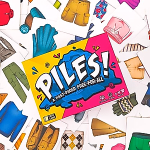 Lost Boy Entertainment Piles – Card Games – Family Games – for Kids 8 and Up – Games for Adults – Family Game Night – Travel Games – Party Games – Memory Games – 10 Mins