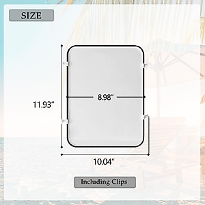 RongYue Divider Tray for Large Rubber Beach Bags Waterproof Tray Insert for Open EVA Tote Bag With Holes Plastic Accessories (Black)