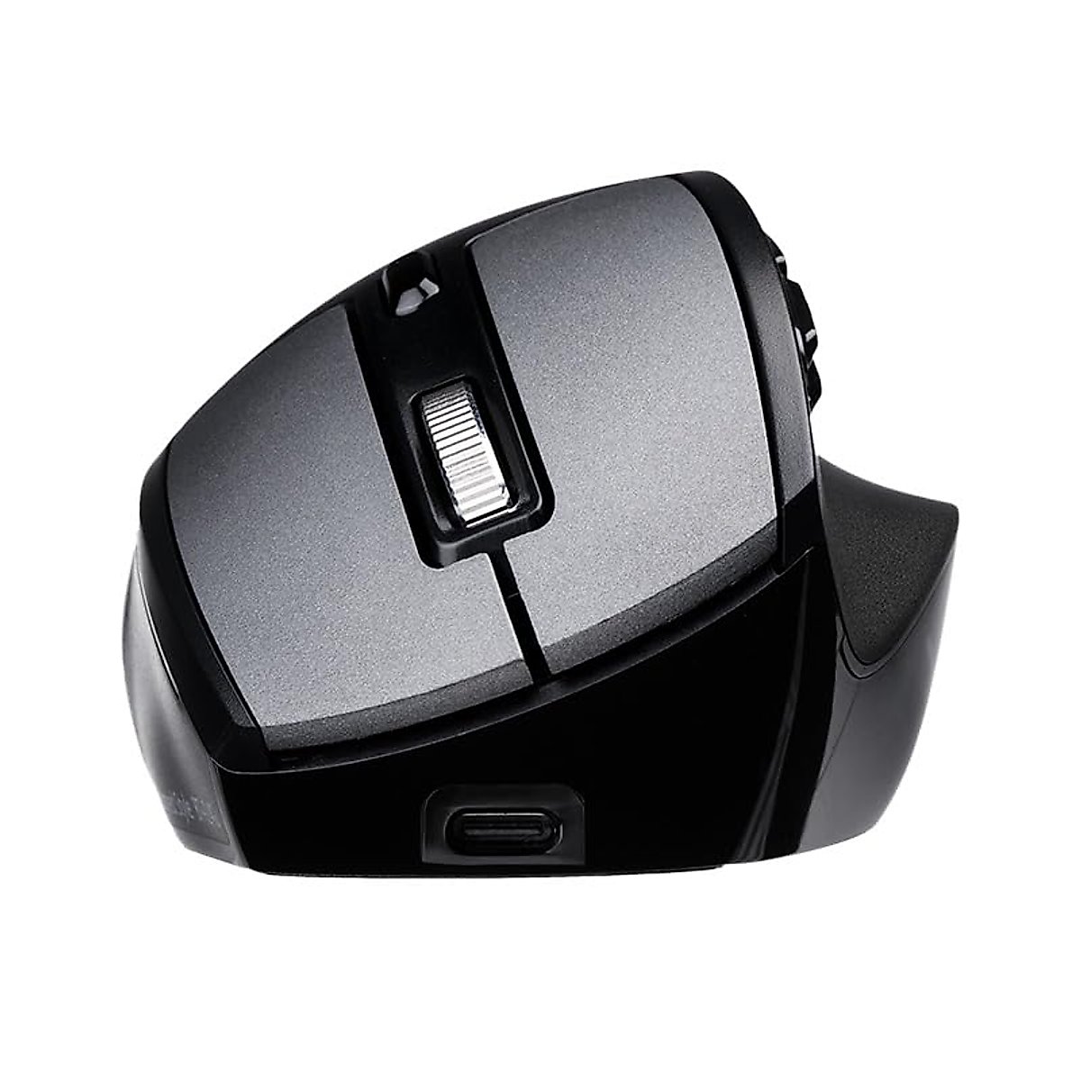 SANWA Ergonomic Wireless Mouse, Bluetooth & 2.4GHz Modules, LED Screen, 6 Programmable Buttons, Rechargeable, Compatible with Windows, Mac, iPad, Android