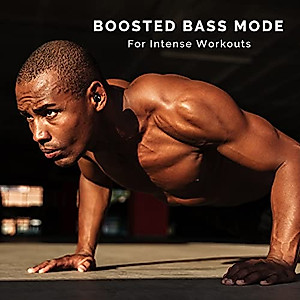 Tempo 30 Extra Bass Earbuds Wireless, IPX7 Sweatproof Sports Earphones for iPhone, Deep Bass Boost Loud Earbuds for Small Ears, 32-Hour Long Battery Life, in Ear Headphones