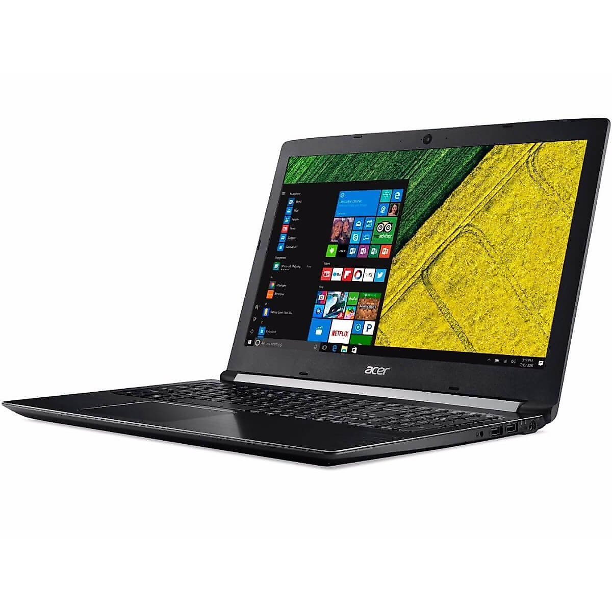 Acer Aspire 5 15.6" FHD 1080 i7-7500U 8GB RAM 1TB HDD Windows 10, Obsidian Black, A515-51-75UY