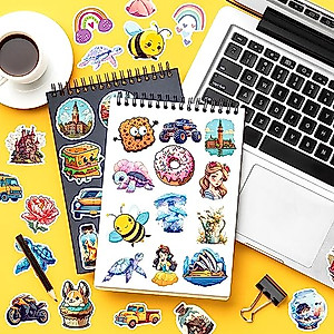 600PCS Stickers for Kids, Summer Water Bottle Stickers for Kids Classroom, Waterproof Vinyl Stickers Aesthetic for Laptop, Scrapbook, Phone, Cute Sticker Packs for Kids Teens Girls