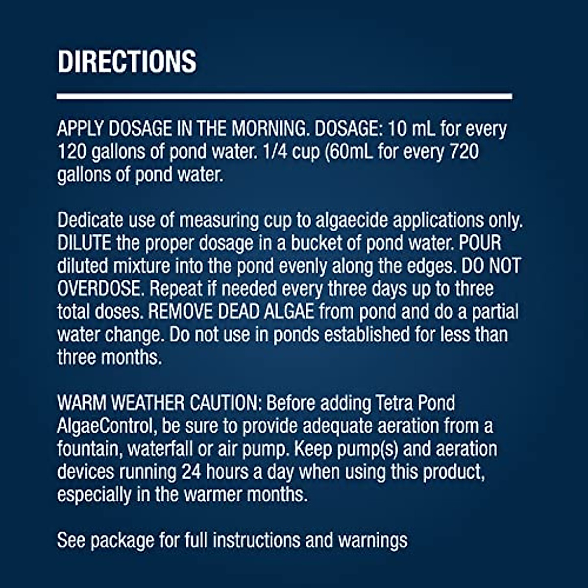 Tetra Pond AlgaeControl , 16.9 ounces, Controls Algae in Ornamental Outdoor Ponds and Fountains