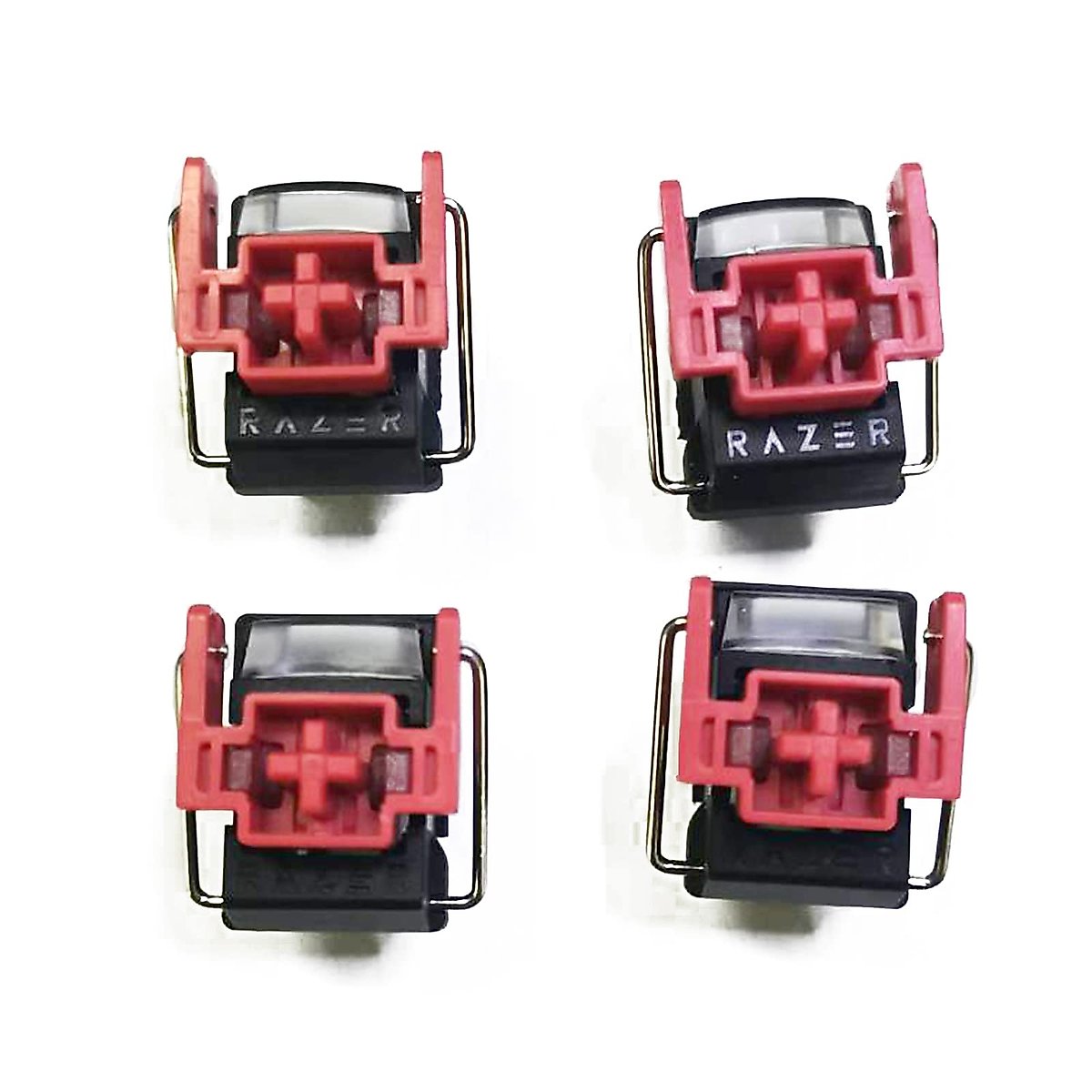 BYNNIX 4Pcs Red Optical Switches V2 Hot Swap Slient Liner Switch for Huntsman Elite Gaming Mechanical Keyboard Huntsman Elite Gaming Keyboard v2 Linear clicky