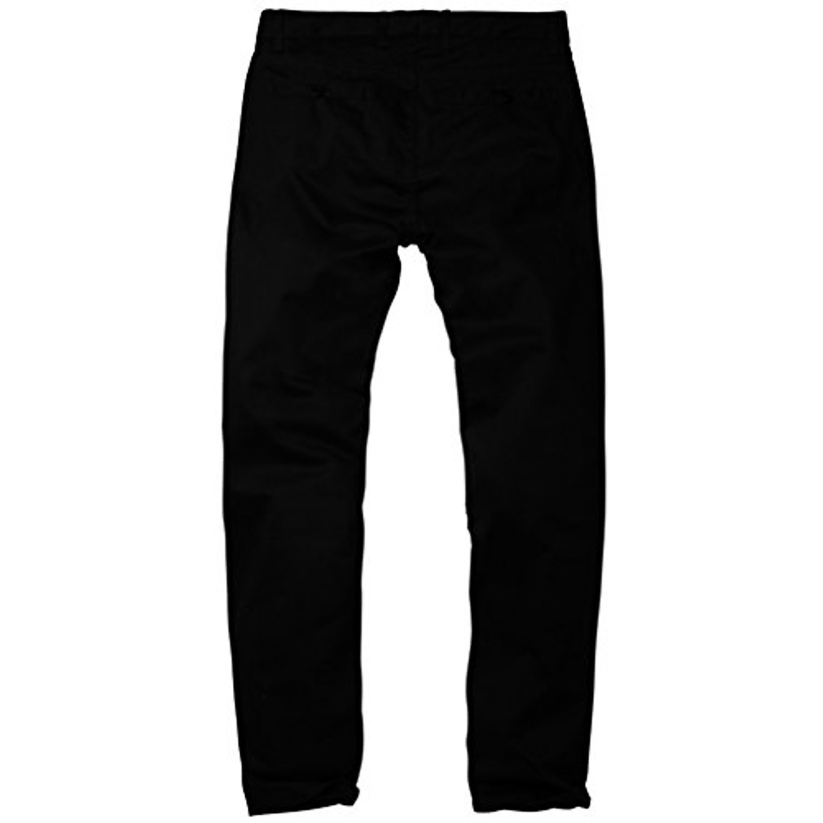 Match Men's Slim Fit Tapered Stretchy Casual Pants (32W x 31L, 8050 Black)